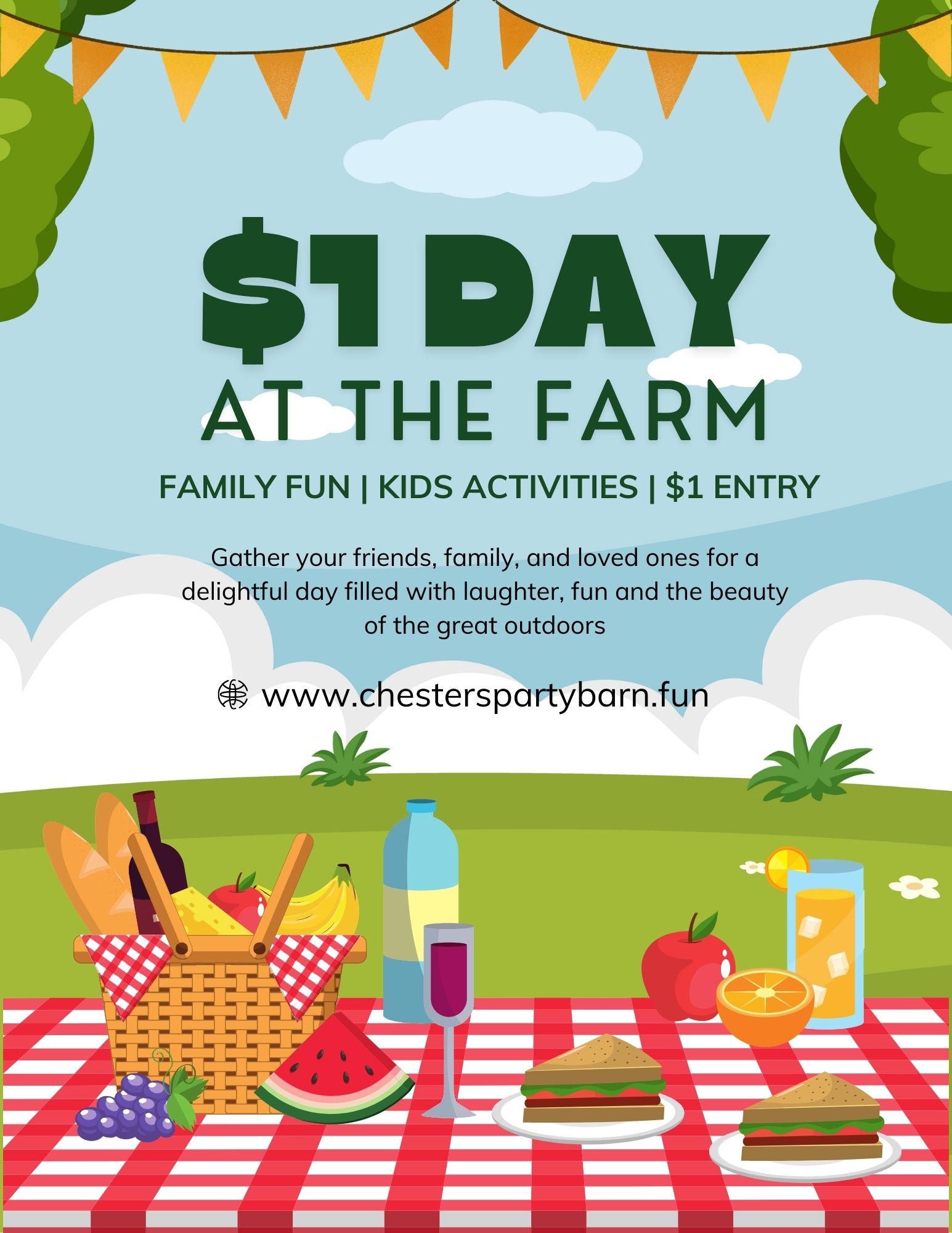 Picnic Day - Chester's Party Barn & Farm